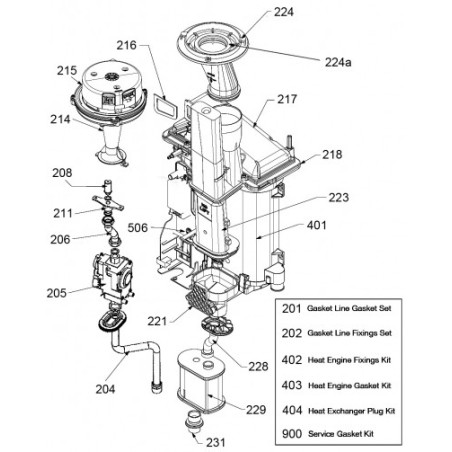 Vanne gaz chaudière Morco Morco GB24 SII, GB30 SII
