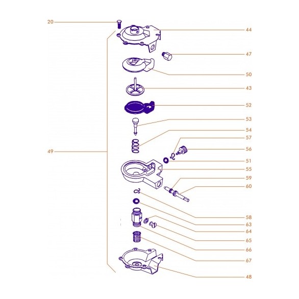 Mobil home anglais Diaphragme chaudière Morco D51B, G101B, D61B, D61E ...