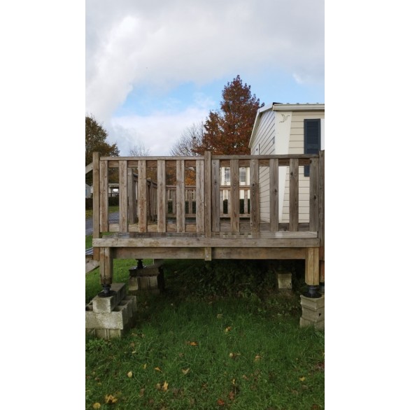 Terrasse du Lys d'occasion en angle 9m x 2.50m et 6m x 2.50 couverte ...